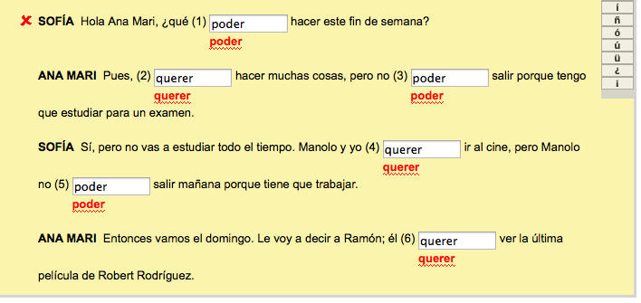 SPANISH...Complete the conversation between Sofía | Chegg.com