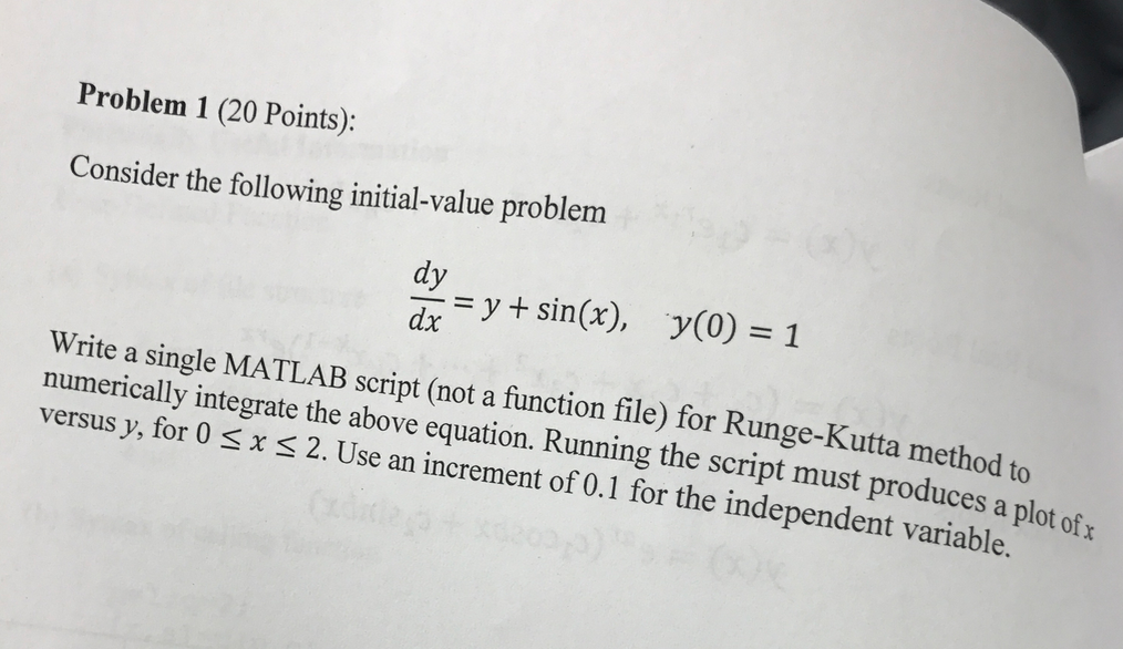 Solved Consider the following initial-value problem dy/dx = | Chegg.com