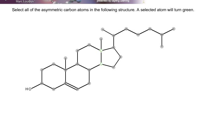 Solved Select all of the asymmetric carbon atoms in the | Chegg.com