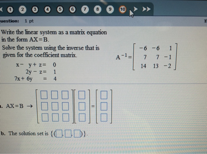 Write The Linear System As A Matrix Equation In The Form Ax B Agentstips