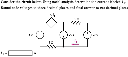 Solved Consider the circuit below. Using nodal analysis | Chegg.com