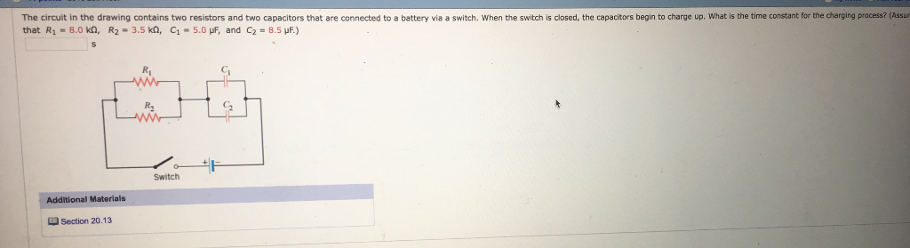 Solved The circuit in the drawing contains two resistors and | Chegg.com