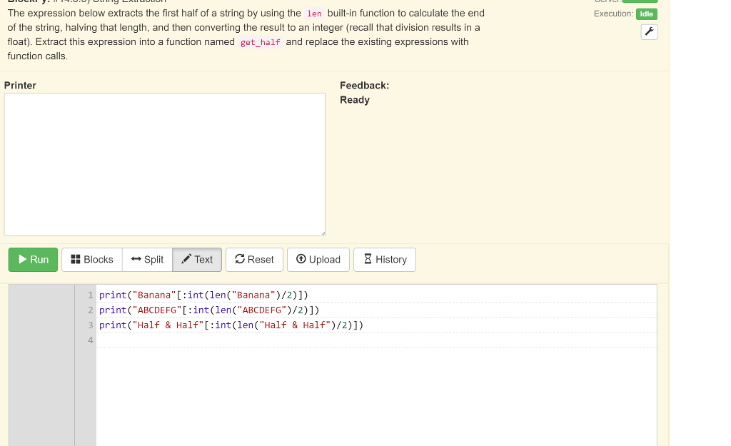 Solved Saved BlockPy: #14.3.1) Bad Call The code below | Chegg.com