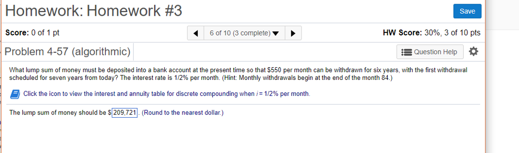 Solved Homework: Homework #3 Score: 0 of 1 pt Problem 4-57 | Chegg.com
