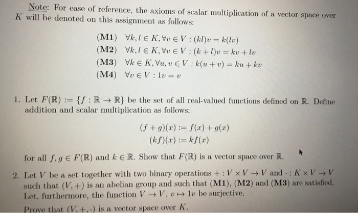 Solved Let F(R):= {f: R rightarrow R} be the set of all | Chegg.com