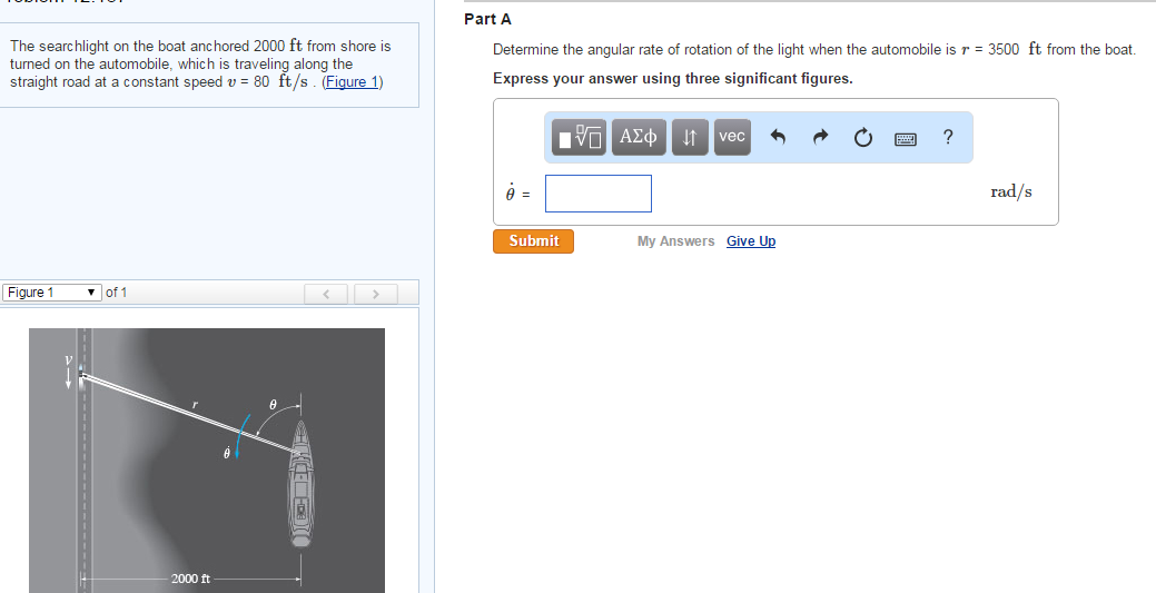 Solved Determine the angular rate of rotation of the light | Chegg.com