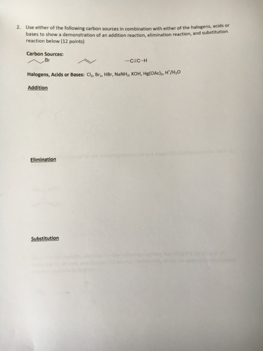 Solved Use either of the following carbod sources in | Chegg.com