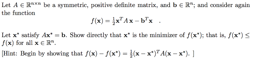 Solved Let Ae Rnn and bERT Calculate the gradient and the | Chegg.com