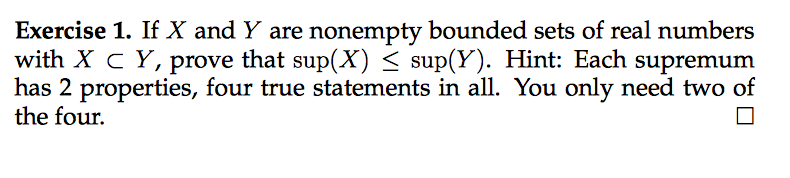 Solved If X and Y are nonempty bounded sets of real numbers | Chegg.com