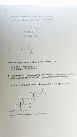 Solved CHCHC Draw the structures to the folowng names | Chegg.com