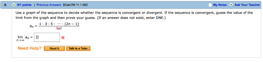 Solved Use a graph of the sequence to decide whether the | Chegg.com