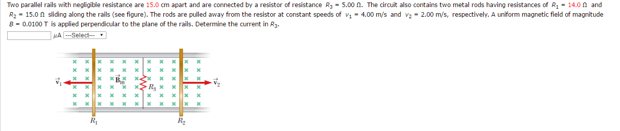 Solved Two parallel rails with negligible resistance are | Chegg.com