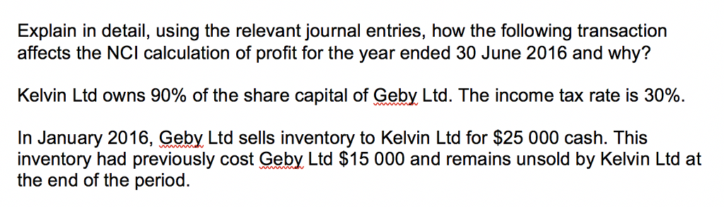 Solved Explain in detail, using the relevant journal | Chegg.com