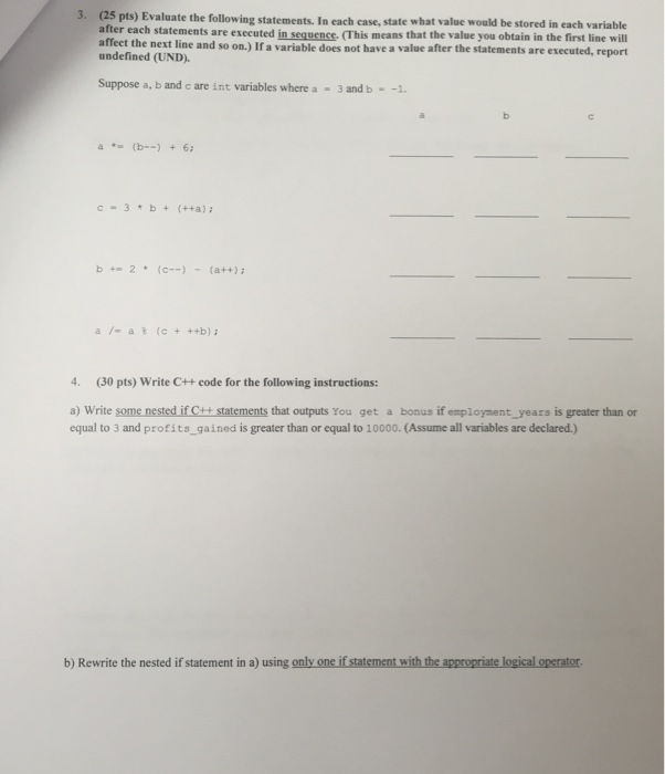 Solved Evaluate the following statements. In each case, | Chegg.com