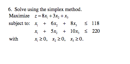 Solved Solve using the simplex method. Maximize z = 8x_1 + | Chegg.com