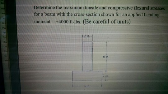 Determine the maximum tensile and compressive | Chegg.com
