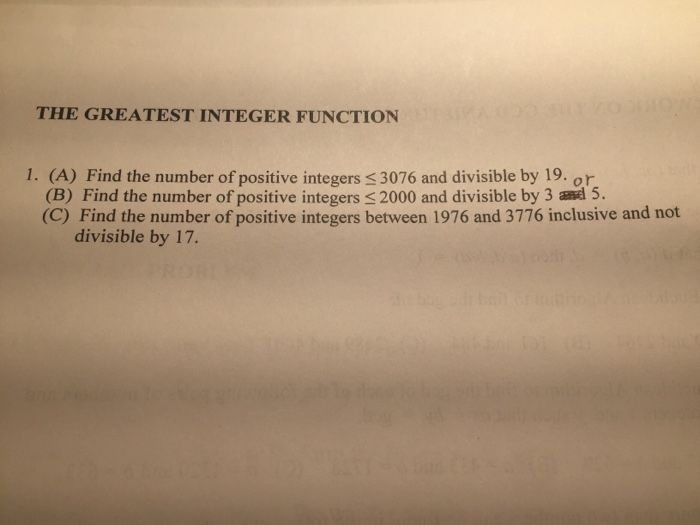 Solved Find the number of positive integers | Chegg.com