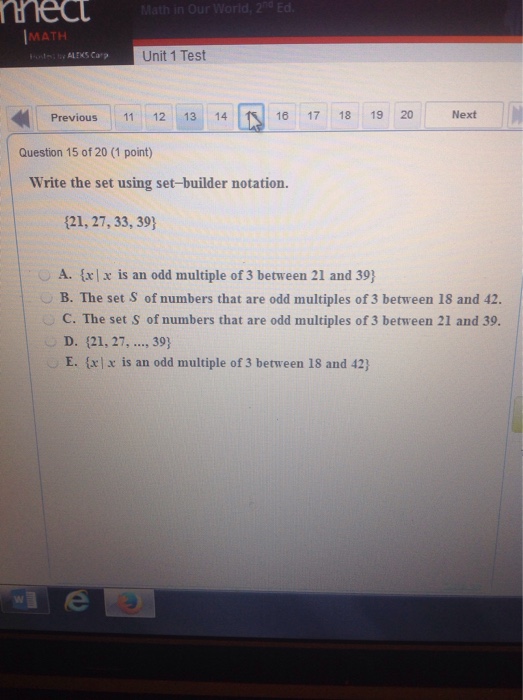 Solved Write the set using set-builder notation. (21, 27, | Chegg.com Solved Write the set using set-builder notation. (21, 27, | Chegg.com