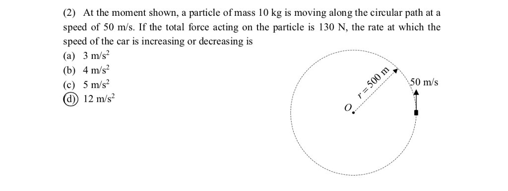 Solved (2) At the moment shown, a particle of mass 10 kg is | Chegg.com