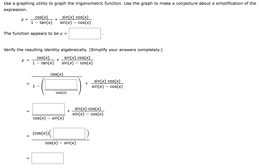 Solved Explain how to solve this identity in steps (fill in | Chegg.com