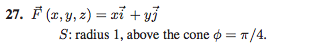 Solved This is calculus 3 problem and the topic is "FLUX | Chegg.com