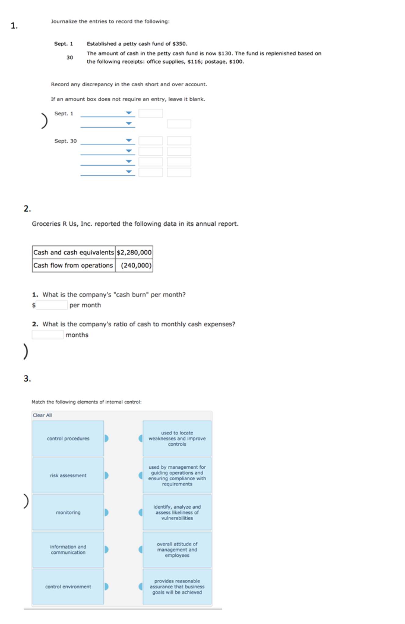 Solved Journalize the entries to record the following: | Chegg.com