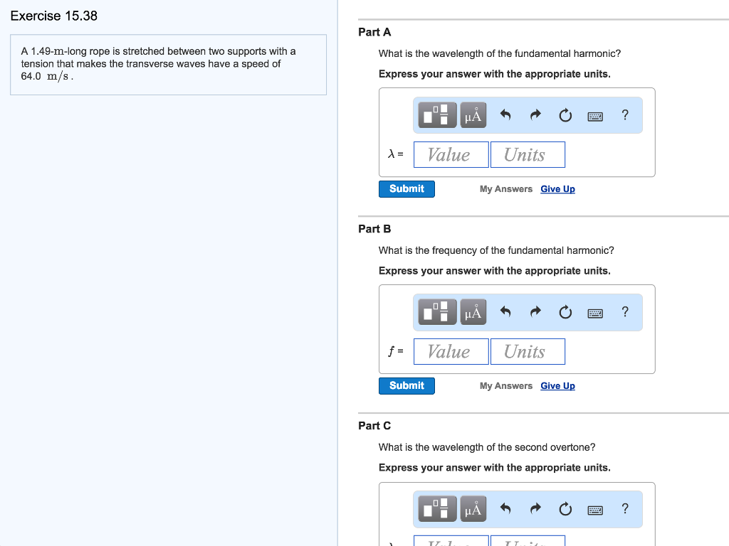 Solved A 1.49-m-long rope is stretched between two supports | Chegg.com