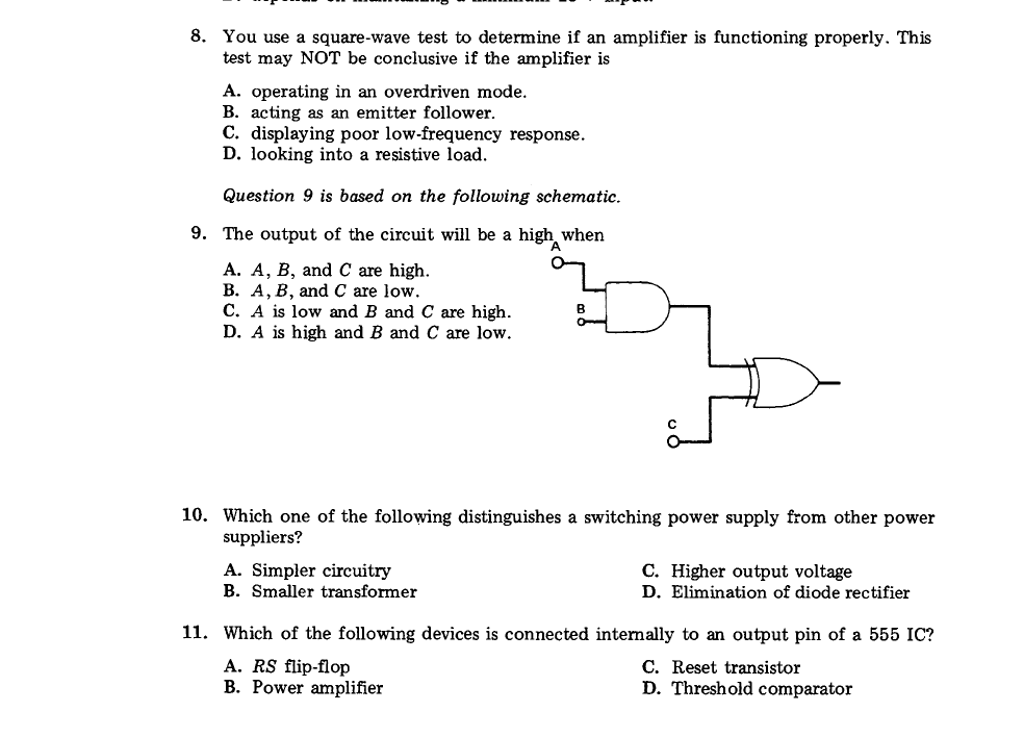 Solved Use a square-wave test to determine if an amplifier | Chegg.com