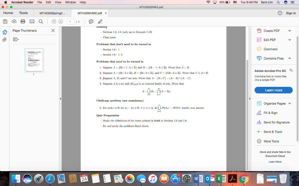 Solved Acrobat Reader File Edit View Window Help MTH3300 | Chegg.com