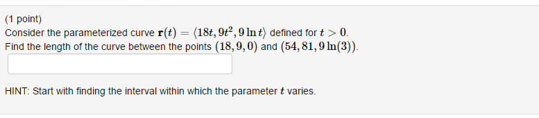Solved Consider the parameterized curve r (t)