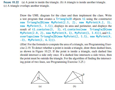 Solved A point is inside the triangle. (b) A triangle is | Chegg.com