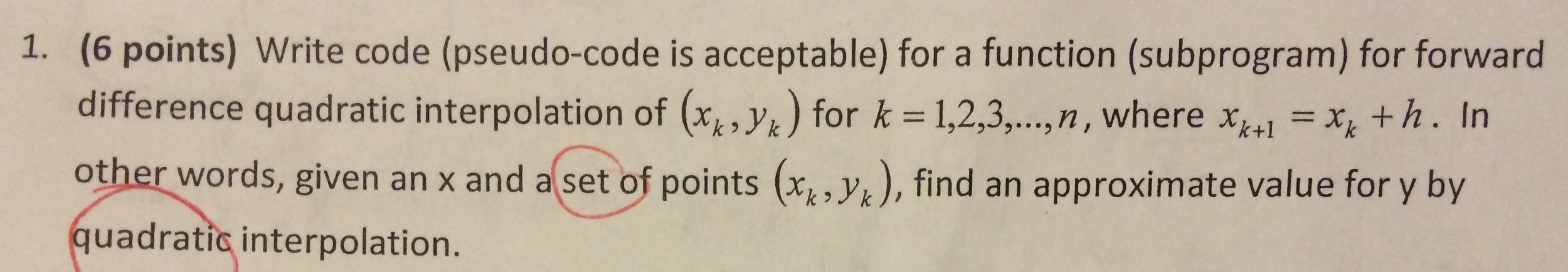 1 Write Code Pseudo Code Is Acceptable For A 7722