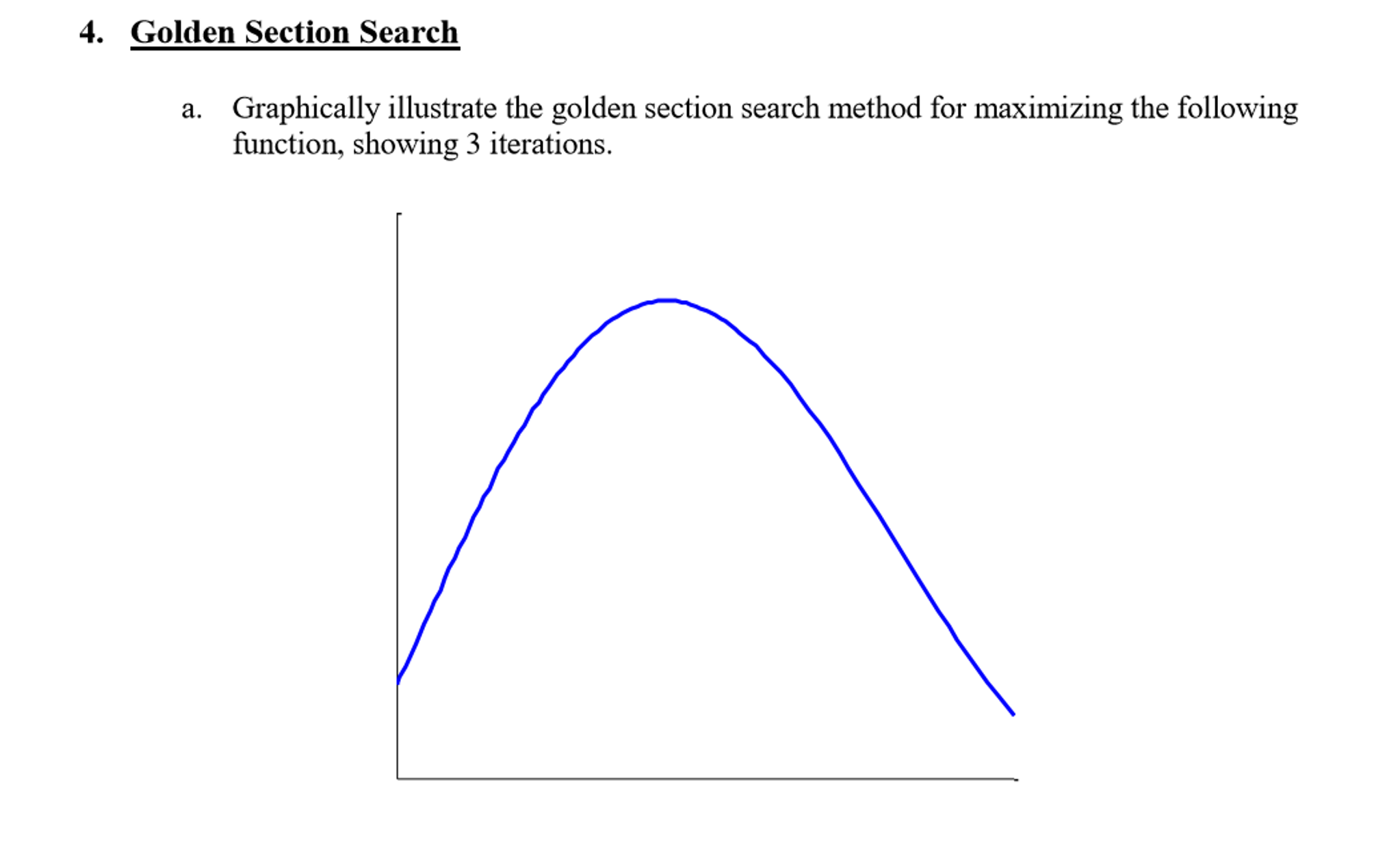 Solved Graphically illustrate the golden section search | Chegg.com