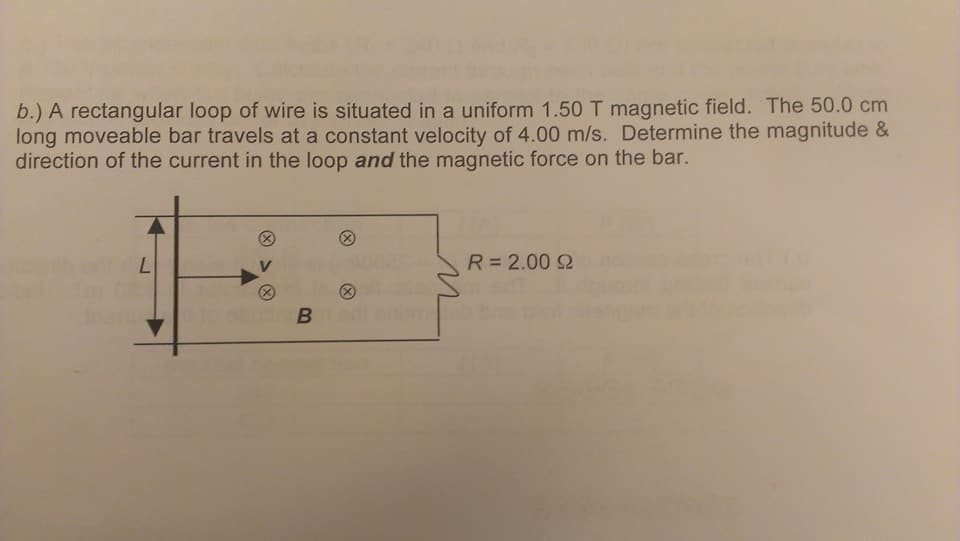 Solved b.) A rectangular loop of wire is situated in a | Chegg.com