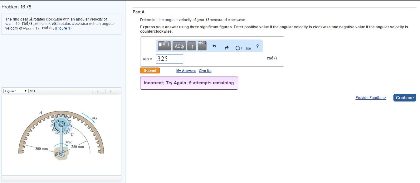 Solved The Ring Gear A Rotates Clockwise With An Angular