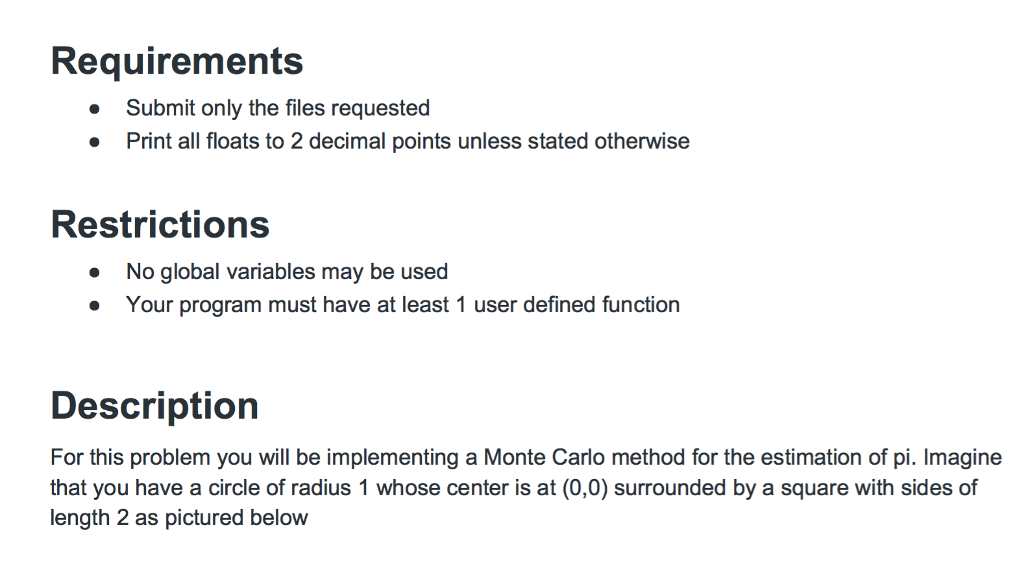 Solved Requirements Submit only the files requested Print | Chegg.com