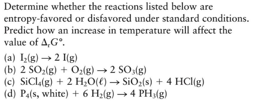 Solved Determine whether the reactions listed below are | Chegg.com