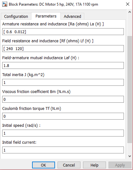 Solved Designing a seperated excited DC motor with Matlab | Chegg.com