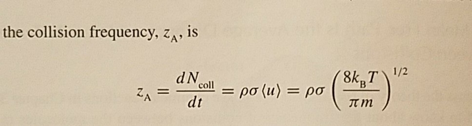 Solved 27-35. Use Equation 27.49 to calculate the collision | Chegg.com