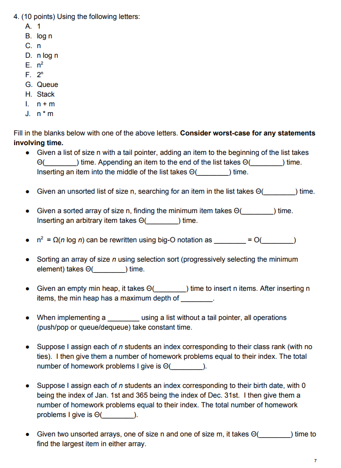 Solved 4 10 Points Using The Following Letters A 1 D N Chegg solved-4-10-points-using-the-following-letters-a-1-d-n-chegg