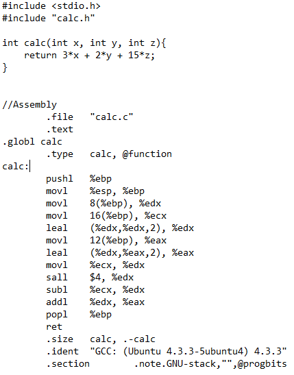 Solved Given this c program and its assembly, modify the | Chegg.com