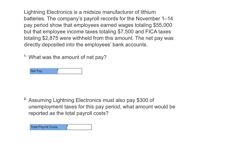 Solved Lightning Electronics is a midsize manufacturer of | Chegg.com