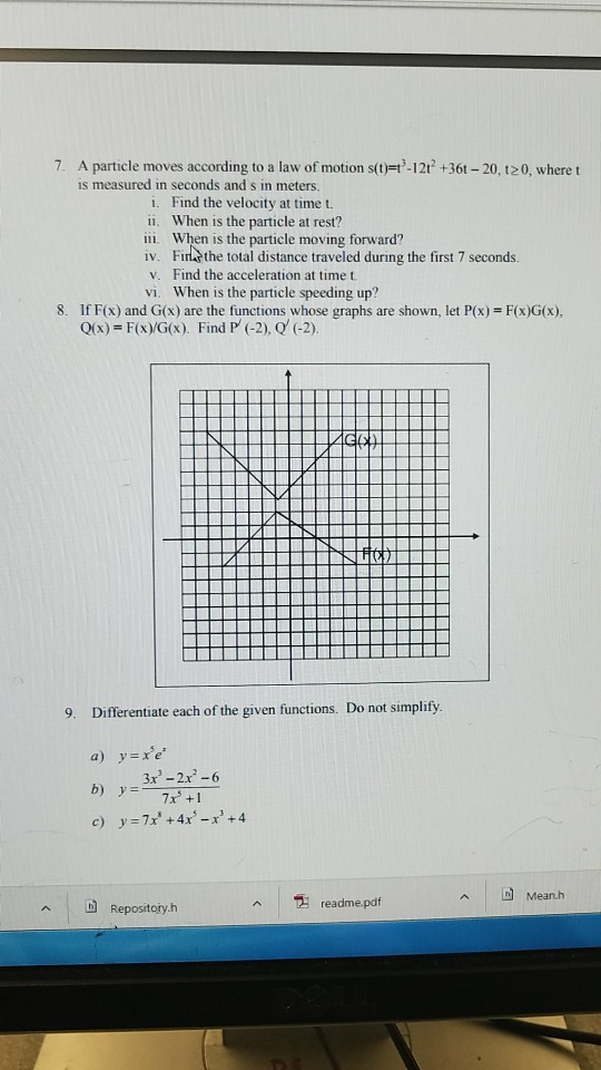 Solved 1. a) From the given graph, state the numbers at | Chegg.com