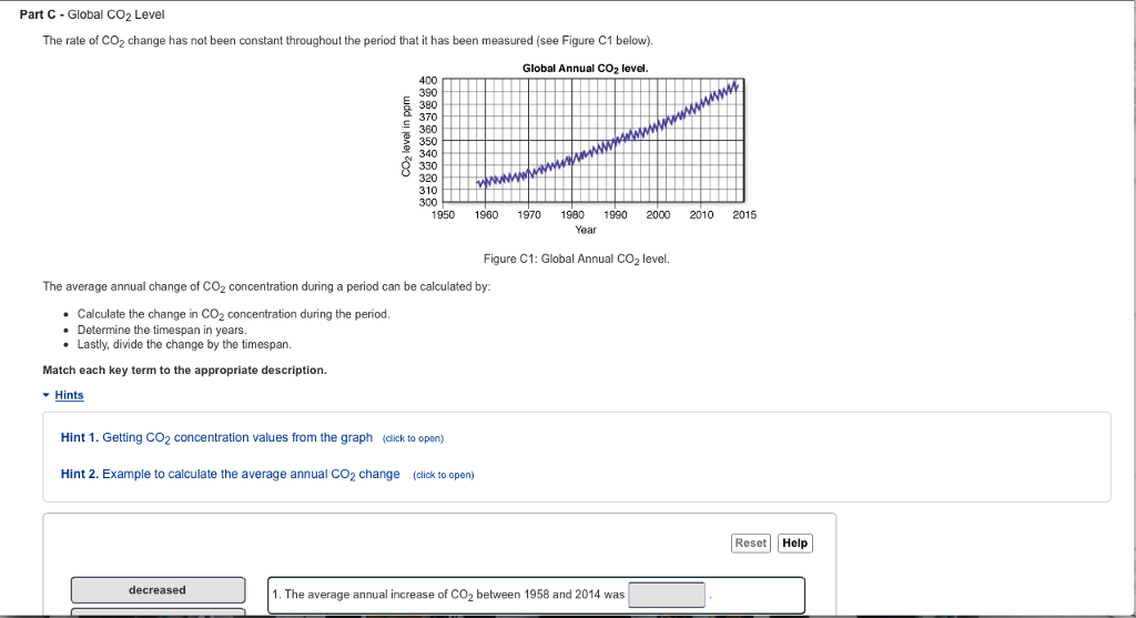 Solved Part A - Reading Records of Modern Global Temperature | Chegg.com