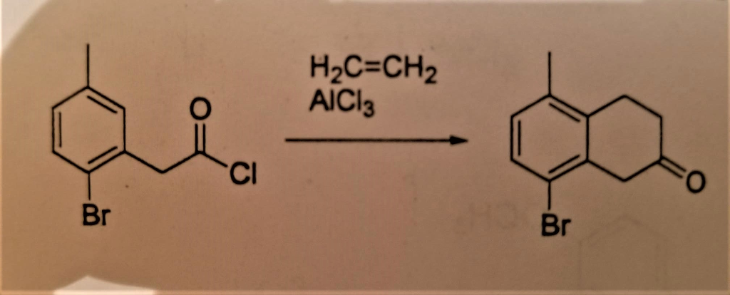 Solved H2C-CH2 AlCl3 Cl Br Br | Chegg.com