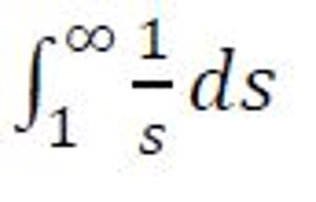 Solved Integral of integral_1^infinity 1/S ds | Chegg.com