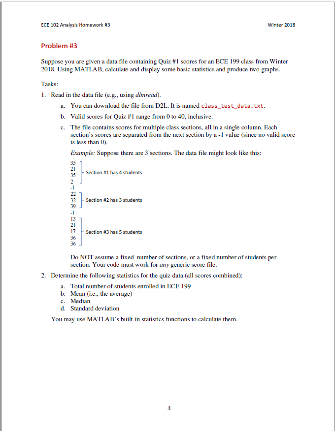 Solved ECE 102 Analysis Homework #3 Winter 2018 Problem #3 | Chegg.com