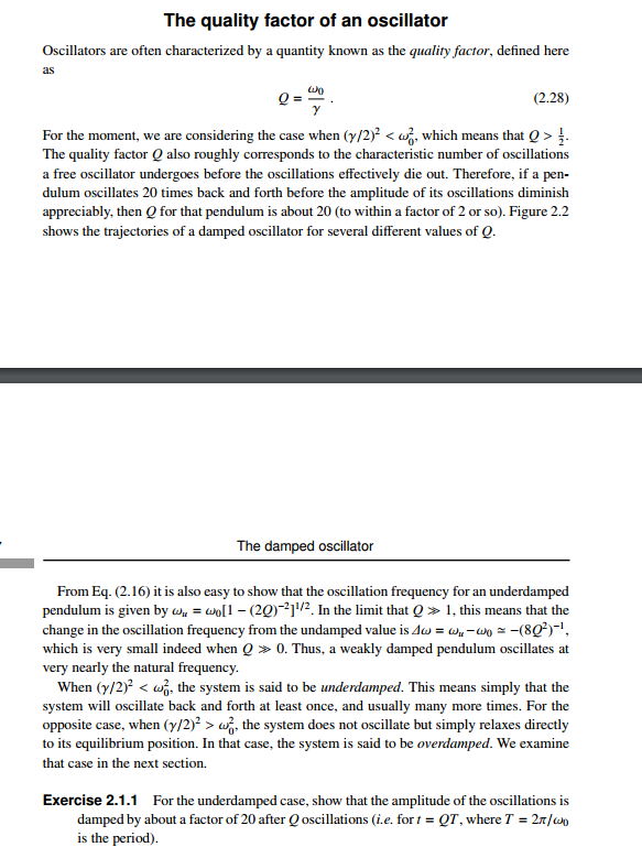 Solved The quality factor of an oscillator Oscillators arc | Chegg.com
