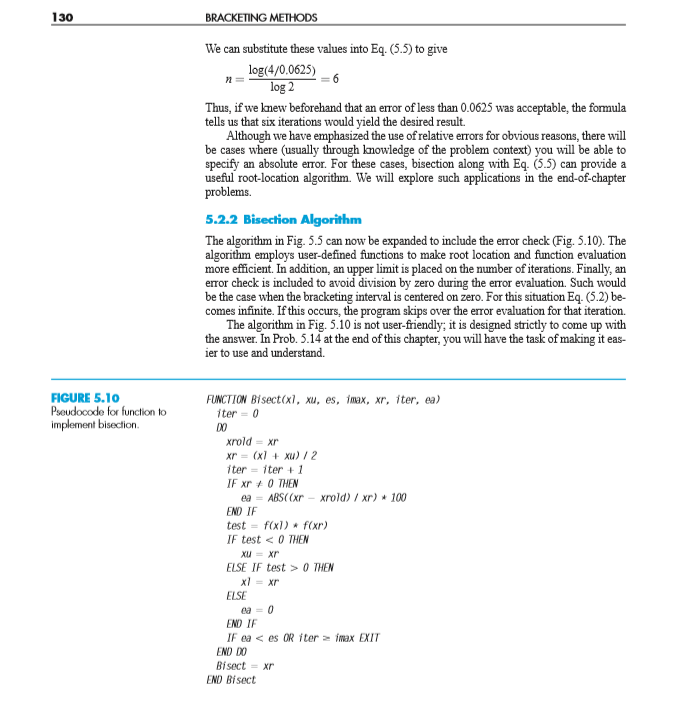 Solved Use Your Bisection Code From Problem 2 To Solve