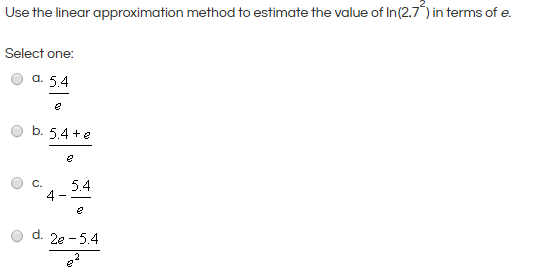 Solved Use The Linear Approximation Method To Estimate The 6369